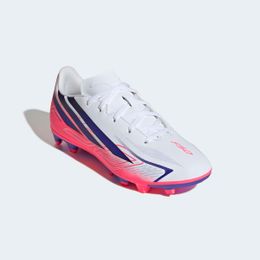 M&auml;dchen Fu&szlig;ballschuh "F50 HYPERFAST CLUB KIDS, FESTE B&Ouml;DEN/GEMISCHTE B&Ouml;DEN", adidas Performance, Gr. 33cloud wei&szlig;, solar lila, solar turbo,