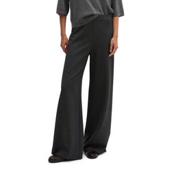 Marc O'Polo MARC O'POLO Damen Jerseyhose "aus kompaktem Interlockjersey"coal grau melange, Gr. 42, unifarben, Twill, Obermaterial: 70% Viskose, 25% Polyamid, 5%