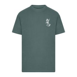 MisterTee Herren T-Shirt "MisterTee Daydreamin Tee", gr&uuml;n, Gr. S, bedruckt, 100% Baumwolle, Shirts