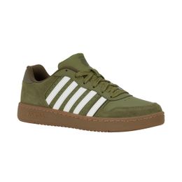 K-Swiss Herren Sneaker "Court Palisades", Gr. 45avocado, snow wei&szlig;, dk olive, gum, Leder, Schuhe