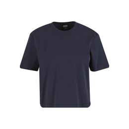Urban Classics Damen T-Shirt "Urban Classics Ladies Sorona Loose Fit Tee", blau, Gr. L, unifarben, 70% Baumwolle, 30% Polyester (Sorona), Shirts
