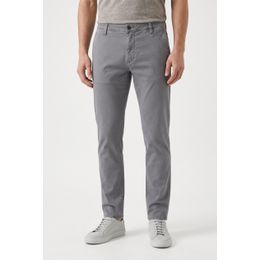 MAC Herren Chinohose "Driver"light storm grau, Gr. 31, Web, Obermaterial: 89% Baumwolle, 8% Polyester, 3% Elasthan, Hosen, mit Stretch