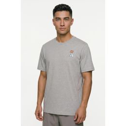 Herren T-Shirt "M ED T"medium grau heather, Gr. M, adidas Sportswear, Obermaterial: 100% Baumwolle, Shirts, f&uuml;r Erwachsene, mit sportlichem Stil,