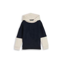 Tom Tailor Jungen Kapuzensweatshirtsky captain blau, Gr. 128, Sweatware, Obermaterial: 70% Baumwolle, 30% Polyester, Sweatshirts, im