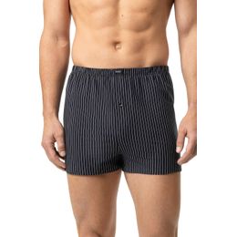 Mey Herren Boxershorts, Gr. 6, schwarz-wei&szlig;, Single Jersey, Obermaterial: 94% Baumwolle, 6% Elasthan, Unterhosen