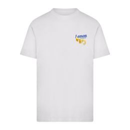 MisterTee Herren T-Shirt "MisterTee Lemon Soda Tee"wei&szlig;, Gr. M, bedruckt, 100% Baumwolle, Shirts