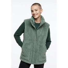 Only Damen Pl&uuml;schweste "ONLBARI LIFE TEDDY WAISTCOAT OTW"l.pad, Gr. L, unifarben, Pl&uuml;sch, Obermaterial: 100% Polyester, Westen, Kunstfaser