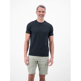 Lerros Herren T-Shirtclassic navy, Gr. XXXL, unifarben, Web, Obermaterial: 75% Baumwolle, 25% Polyester, Shirts, mit Logo Stickerei