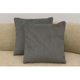 Dekokissen OTTO HOME, B:40cm H:40cm, grau, Polyester, Kinderzimmer, Dekokissen_Sitzkissen_Kissenh&uuml;llen, "Faxxe", Dekokissen mit F&uuml;llung, Sofakissen