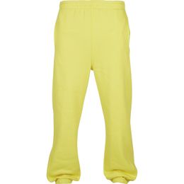 Urban Classics Herren Jogginghose "Urban Classics Herren Sweatpants"gelb, Gr. S, unifarben, 65% Baumwolle, 35% Polyester, Hosen