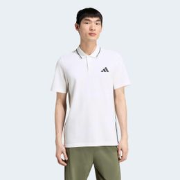 Herren Poloshirt "M 3S PQ PS"wei&szlig;, schwarz, Gr. XXL, adidas Sportswear, Obermaterial: 100% Baumwolle, Shirts