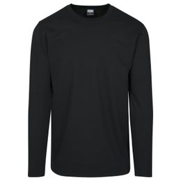 Urban Classics Herren T-Shirt "Urban Classics Herren Stretch Terry Longsleeve"schwarz, Gr. XXL, unifarben, 95% Baumwolle, 5% Elasthan, Shirts