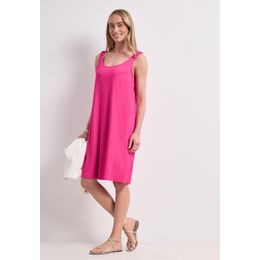 Street One Damen Sommerkleidmagenta dream, Gr. 42, unifarben, Stoff, 95% Viskose, 5% Elasthan, Kleider, aus Viskose