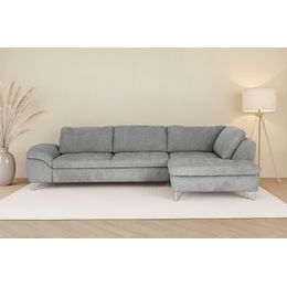 Ecksofa DIE PLANBAR, B:306cm H:84cm T:197cmfamosa grau, 100% Polyester, Wohnzimmer, Sofas, "Ottomane MP-IN14007 L-Form, Breite 306 cm", wahlweise mit