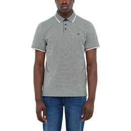 Mustang Herren Kurzarmshirt "Herren Style Palco", grau, Gr. XXXL, Piqu&eacute;, 100% Baumwolle, Shirts