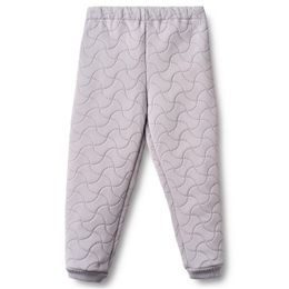 Wheat Jungen Stoffhose "Wheat Thermo Pants Alex"lavender rain, Gr. 98, unifarben, 100% Polyester (Recycelt), Hosen