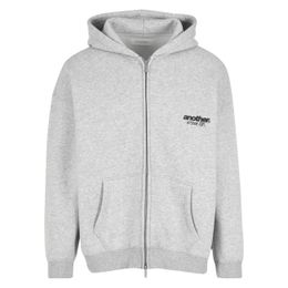 Damen Sweatjacke "Another Cotton Lab Almost Home Zip Hoodie"grau, Gr. L, ANOTHER COTTON LAB, 52% Baumwolle, 48% Polyester, Sweatjacken
