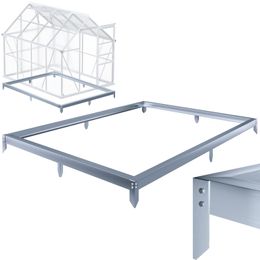 Gardebruk Stahlfundament f&uuml;r Gew&auml;chshaus 250x190x12cm verzinkt