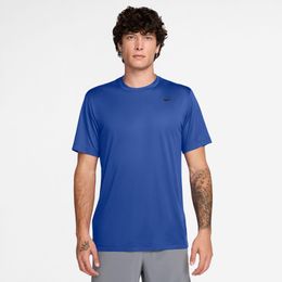 Nike Herren T-Shirt "M NK DF TEE STD FLEX"game royal, b, Gr. M, angeraute Sweatware, Obermaterial: 100% Polyester, Shirts, mit Kapuze, aus angerauter