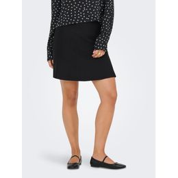 Only Damen Minirock "ONLMELLII SHORT SKIRT KNT"schwarz, Gr. M, unifarben, Web, Obermaterial: 70% Viskose, 30% Nylon, R&ouml;cke, Viskosemischung