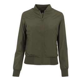 Urban Classics Damen Allwetterjacke "Urban Classics Damen Ladies Light Bomber Jacket"schwarzolive, Gr. XS, unifarben, 100% Polyester, Jacken
