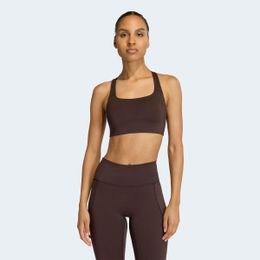 Damen Sport-BH "OPT MS BRA", adidas Performance, Gr. XS, braun, Obermaterial: 79% Polyester, 21% Elasthan, BHs