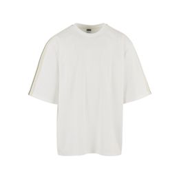Urban Classics Herren T-Shirt "Urban Classics Tennis Core Tee"sanftes wei&szlig;, Gr. 4XL, 70% Baumwolle, 30% Polyester (Sorona), Shirts