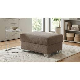 Hocker OTTO HOME, B:83cm H:44cm T:60cmespresso, 100% Polyester, Wohnzimmer, Hocker, "Lolland", passend zum Sofa Lolland, Breite 83 cm, individuell zu