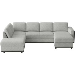 Sit & More Wohnlandschaft SIT & MORE, B:305cm H:85cm T:212cmsilber, 100% Polyester, Sofas, "Cordoba", wahlweise mit Schlaffunktion und Bettkasten oder Stauraum