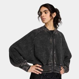Damen Outdoorjacke "SST DOUBLE LAYERED CROPPED TRACK"schwarz, Gr. L, adidas originals, Obermaterial: 100% Baumwolle, Jacken, aus Baumwolle, mit