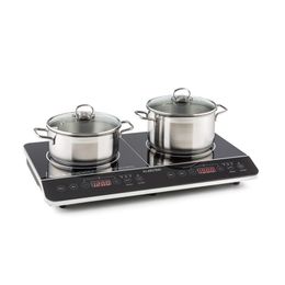 Klarstein VariCook Slim Doppel-Induktionskochplatte 3500 W Timer 240&deg; C Touch 3500 W
