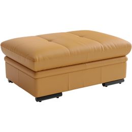 Sit & More Polsterhocker SIT & MORE, B:102cm H:43cm T:68cm, beige, Hocker, "Viola, Leder, B: 102 cm", mit praktischen Stauraum
