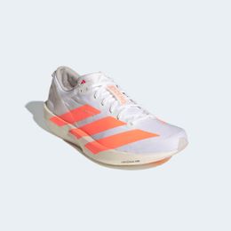 Damen Laufschuh "ADIZERO ADIOS 9", adidas Performance, Gr. 40cloud wei&szlig;, beam orange, lucid rot, Synthetik, Textil, Schuhe, f&uuml;r mehr Stabilit&auml;t bei
