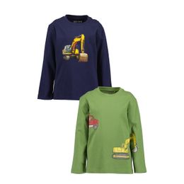 Blue Seven Jungen Langarmshirt "2er Pack Langarmshirts"m001, multipack 1, Gr. 128, 100% Baumwolle, Shirts