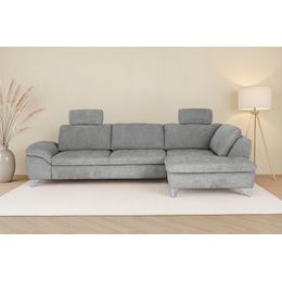 Ecksofa DIE PLANBAR, B:306cm H:84cm T:197cmfamosa grau, 100% Polyester, Wohnzimmer, Sofas, "Ottomane MP-IN14007 L-Form, Breite 306 cm", wahlweise mit