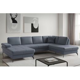 Sit & More Wohnlandschaft SIT & MORE, B:300cm H:83cm T:202cmgraublau, Sofas, "Morris Jubi, Breite 300 cm", mit Armteilfunktion, optional mit Schlaffunktion