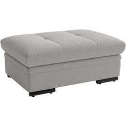 Sit & More Polsterhocker SIT & MORE, B:102cm H:43cm T:68cmhellgrau, 95% Polyester, 5% Polyamid, Hocker, "Viola, B: 102 cm", mit praktischen Stauraum