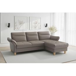 Sit & More Ecksofa SIT & MORE, B:230cm H:90cm T:164cmdelphine, Wohnzimmer, Sofas, "Pamela L-Form, Leder, B: 218 und 230 cm", optional Armteilverstellung,