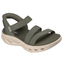 Skechers Damen Sandale "GO WALK GLIDE-STEP 2.0 SANDAL-ELLA", Gr. 42olivgr&uuml;n, Textil, Schuhe, Sommerschuh, Urlaubsschuh, Sandalette mit sportiver Sohle