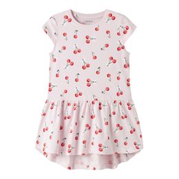 name it M&auml;dchen Jerseykleid "NMFVIGGA CAPSL DRESS F1 NOOS"cradle pink aop:cherries, Gr. 116, bedruckt, Jersey, Obermaterial: 100% Baumwolle, Kleider,