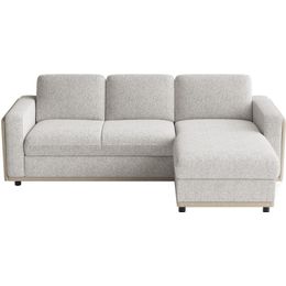 Sit & More Ecksofa SIT & MORE, B:236cm H:85cm T:161cmivory, 100% Polyester, Wohnzimmer, Sofas, "Cordoba", wahlweise mit Schlaffunktion und Bettkasten oder
