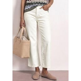 Street One Damen Loose-fit-Jeans "Style Emee", wei&szlig;, Gr. 32, unifarben, Denim/Jeans, Obermaterial: 55% Baumwolle, 21% Polyester, 14% Lyocell, 9%