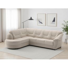 Sit & More Ecksofa SIT & MORE, B:267cm H:90cm T:206cmcreme, Wohnzimmer, Sofas, "Savona", mit Federkern, optional mit Schlaffunktion