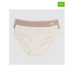 COTONELLA 2er-Set: Slips in Altrosa/ Creme - 44% | Gr&ouml;&szlig;e XL | Damen-unterteile