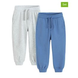 COOL CLUB 2er-Set: Sweathosen in Blau/ Grau - 25% | Gr&ouml;&szlig;e 122 | Kinderhosen