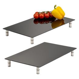 bremermann Herdabdeckplatte, Schwarz, Glas, 30x6x52 cm, K&uuml;chen, K&uuml;chenelektroger&auml;te, Herde, Herdabdeckplatten