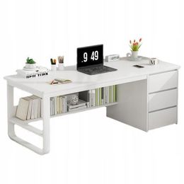 Computertisch,, Wei&szlig;, Holzwerkstoff, 100x73x50 cm, Arbeitszimmer, Schreibtische, Computertische