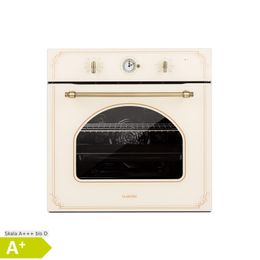 Klarstein Victoria Einbaubackofen Retro-Design 9 Funktionen 50-250&deg;C elfenbein Elfenbein