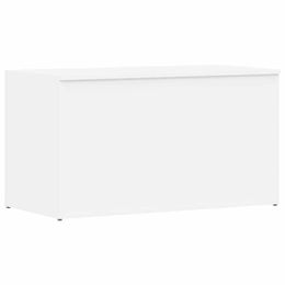 vidaXL Aufbewahrungstruhe, Wei&szlig;, Holz, 84x46x42 cm, Esszimmer, B&auml;nke, Sitzb&auml;nke