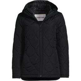 LANDS' END Isolierte Steppjacke FeatherFree f&uuml;r Damen in Petite-Gr&ouml;&szlig;e, Damen, size: petite, Schwarz, Polyester, by Lands' End